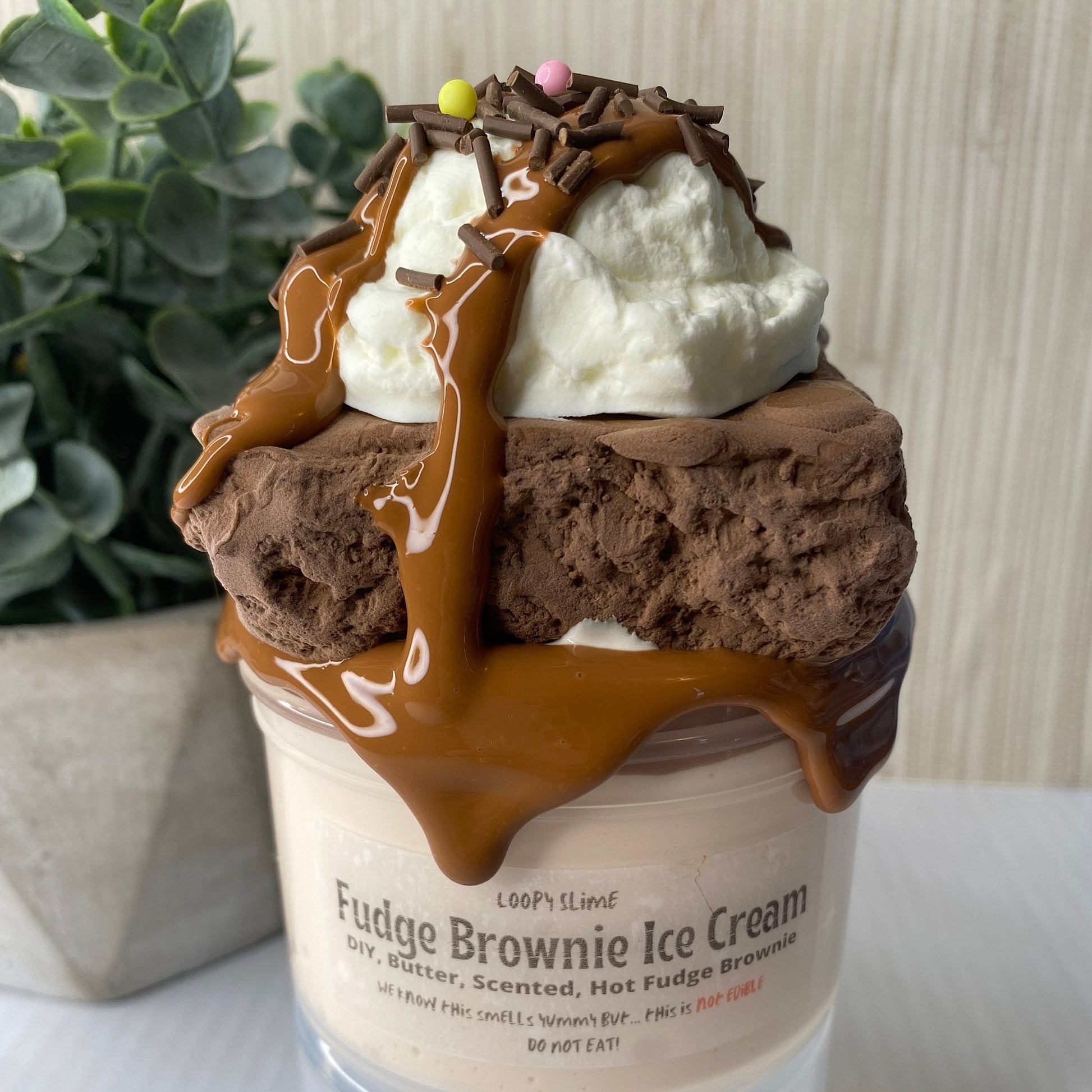 DIY Fudge Brownie slime ~ Buttercream ~ Fluffy Butter Slime ~ Slime Sh ...