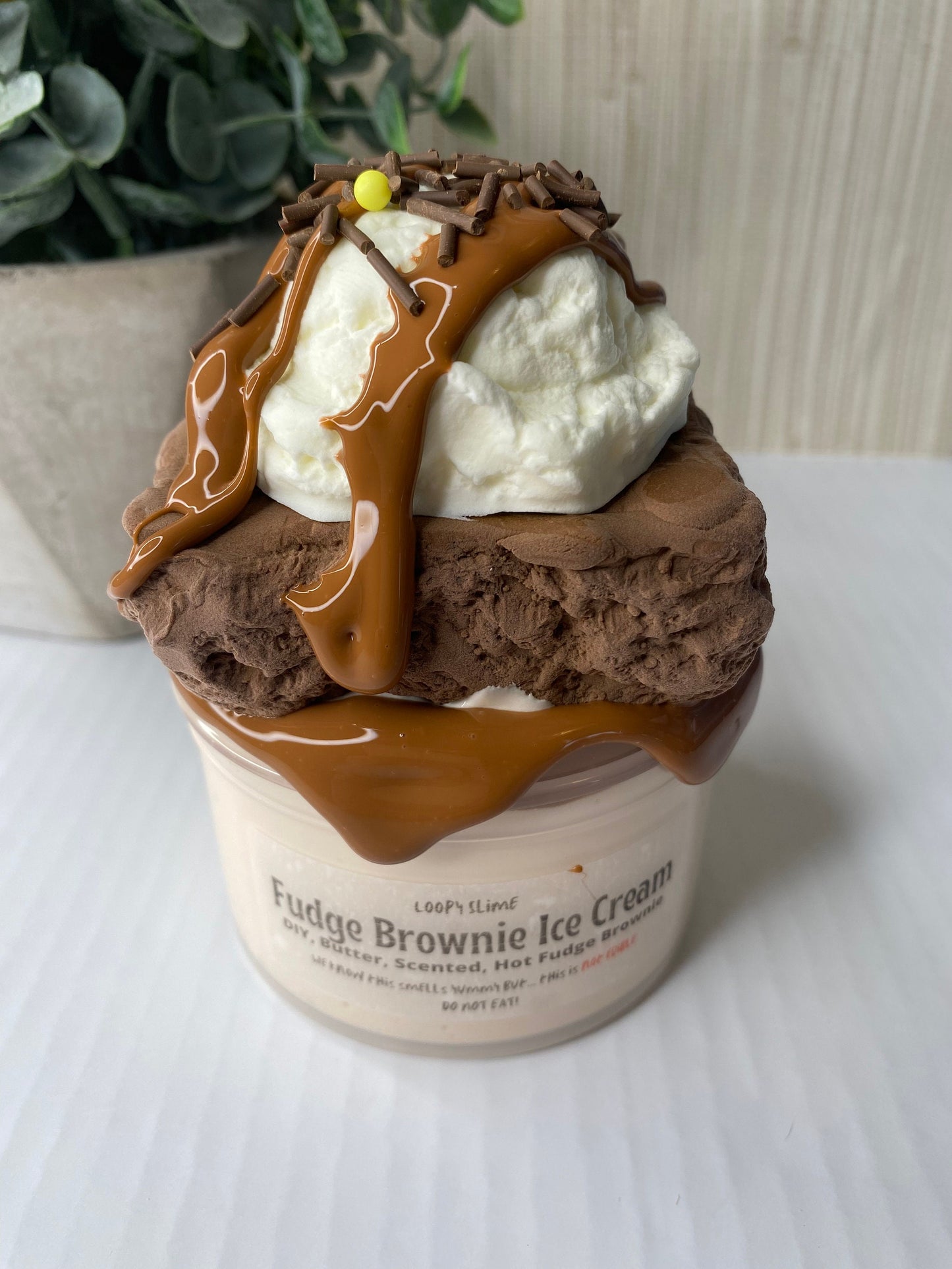 DIY Fudge Brownie slime ~ Buttercream ~ Fluffy Butter Slime ~ Slime Sh ...