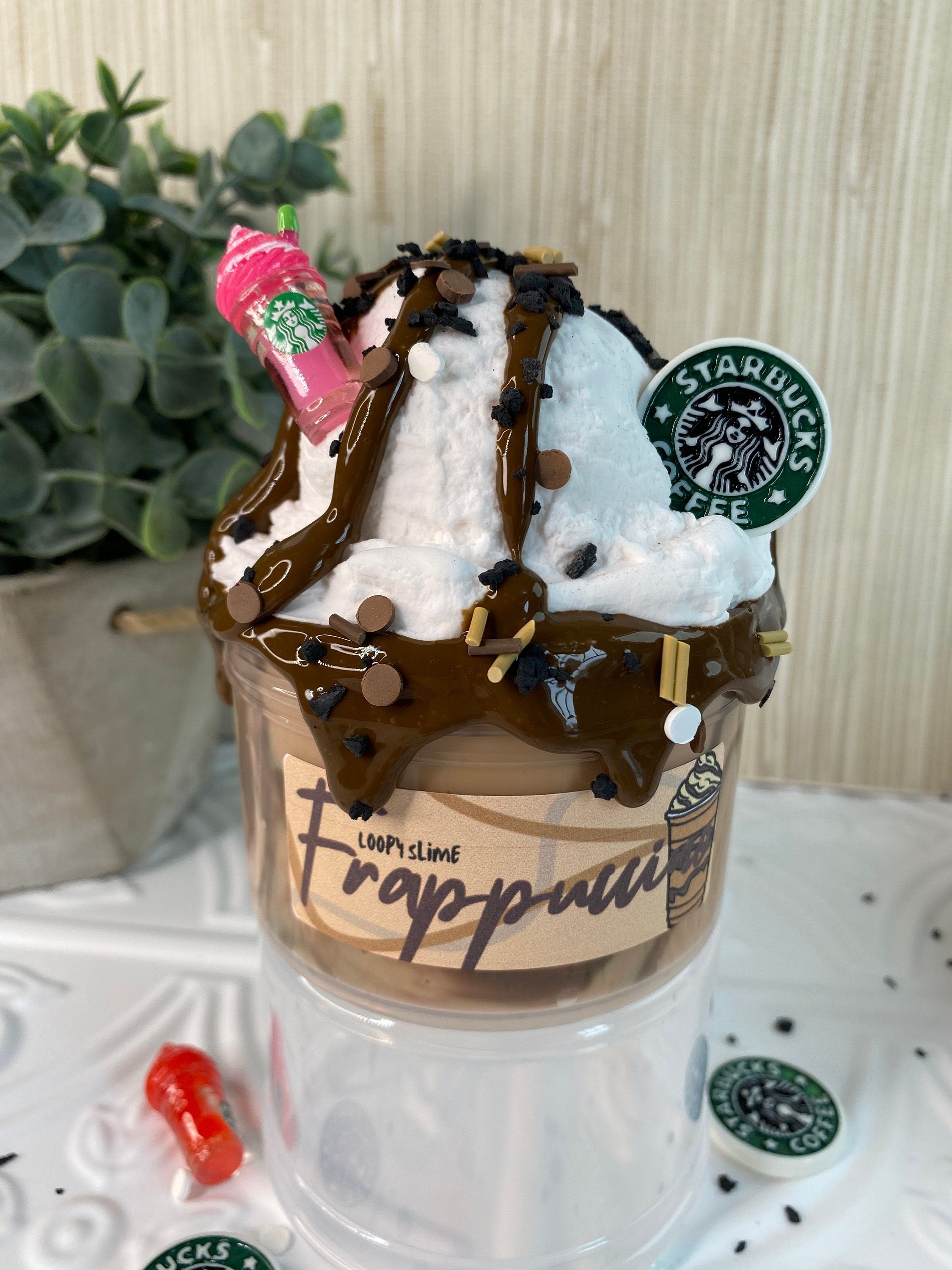 Starbucks Frappuccino Slime, Cafe, butter slime, clicky slime, sprinkl ...