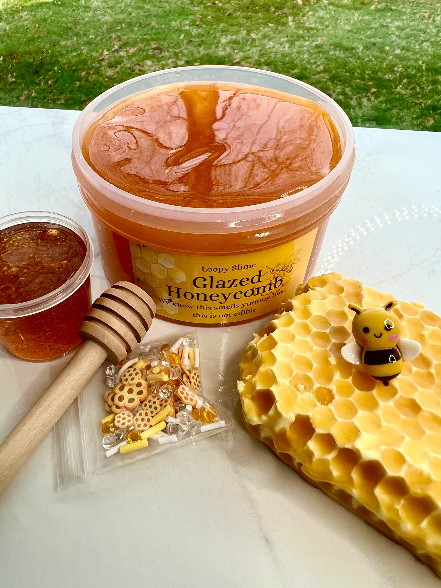 Glazed Honeycomb DIY Slime – Loopy Slime
